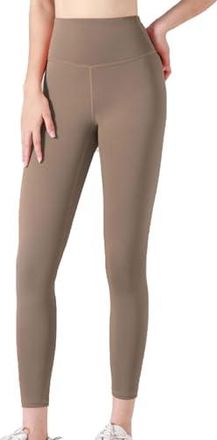 Generic Mavabelle Legging gainant taille haute pour femme, marron clair, XXL