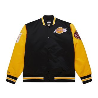 Mitchell & Ness NBA Primetime Heavyweight Satin Jacke - Los Angeles Lakers, L