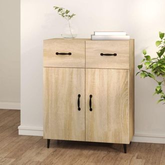 vidaXL Buffet ch&ecirc;ne sonoma 69,5x34x90 cm bois ding&eacute;nierie