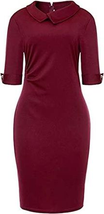 Generic Robe de Soiree Femme Chic Et Glamour Robe Cocktail Robe de Soirée Mi-Longue À Manches Courtes Et Épaules Dénudées pour Femmerobe de Soirée Robe de Bal