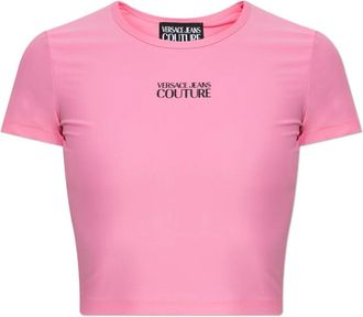 Versace Jeans Couture Femme, Tops, Rose, Taille: 42 FR Fitted Cut Top