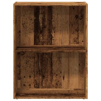 Generic Aufbewahrungs-B&uuml;cherregal, Vertikaler Offener Regal-Organizer, B&uuml;cherregal aus Holzwerkstoff f&uuml;r Wohnzimmer, Schlafzimmer, B&uuml;ro (Altes Holz 38)