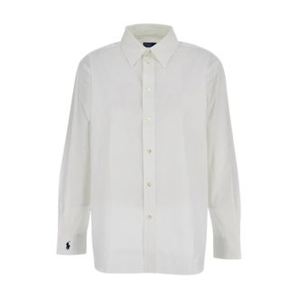 Polo Ralph Lauren Point Kragen Hemd - - Blouses & Shirts - Damen - Wei&szlig; - M