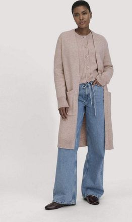 Hessnatur Strickjacke Relaxed aus Bio-Schurwolle mit Bio-Baumwolle (1-tlg)