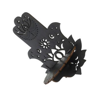 Happyyami Holz Wandregal Kristall Display Regal Wandmontiert Dekorativer Aufbewahrungsständer Für Schmuck Steine Ornamente Schlafzimmer Wohnzimmer