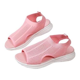 Generic Sandales Femme &eacute;t&eacute; Confortable Orthop&eacute;dique Bout Ouvert Chaussures Respirantes Antid&eacute;rapant D&eacute;Contract&eacute;Es Sandales de Plage Leger Boho Platform Sandal