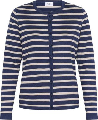 Saint Tropez Femme, Pulls, Multicolore, Taille: 38 FR MilaSZ Striped Cardigan
