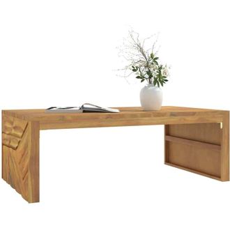 vidaXL Couchtisch 110x60x38 cm Massivholz Teak - Vidaxl