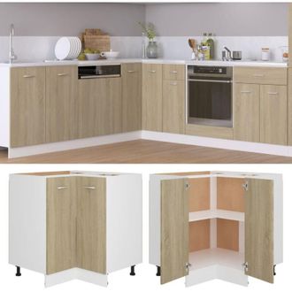 vidaXL Vidaxl - Armoire dangle Ch&ecirc;ne sonoma 75,5x75,5x80,5 cm Agglom&eacute;r&eacute;