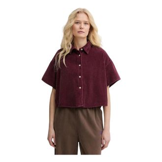 American Vintage Chemise Padow - Femme - Blouses et Chemises - Rouge - Taille: 42 FR