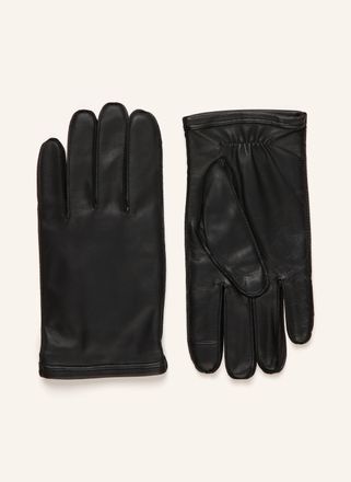 HUGO BOSS Lederhandschuhe Kranton Me Mit Touchscreen-Funktion schwarz