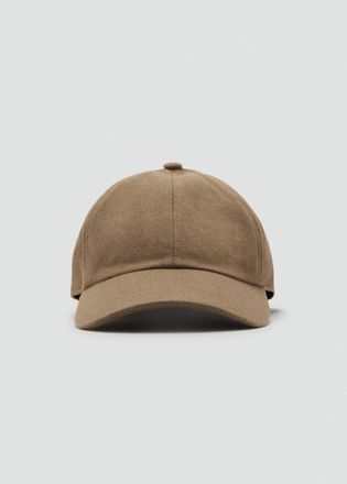 Mango Casquette en laine marron moyen - Homme - Taille unique - MANGO MAN