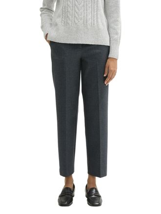 Tom Tailor Damen Mia Straight Fit Hose mit Bügelfalte, 36608 - Classic Heringbone Strucutre, 38/32