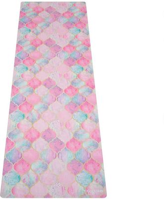 Yoga Design Lab Reise Yogamatte 1,5mm | D&uuml;nn, rutschfest, Faltbar, Leicht, Matte/Handtuch, Waschmaschinenfest | mit Tragegurt (Monaco, 1.5mm)