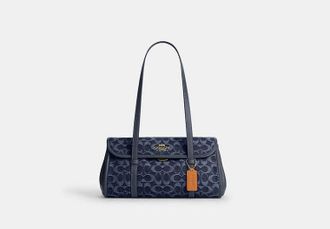 Coach Bridget Schultertasche Mit Umschlag Aus Signature-Denim