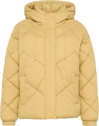 QS by s.Oliver Wattierte Jacke mit Steppung und Kapuze goldgelb XXL
