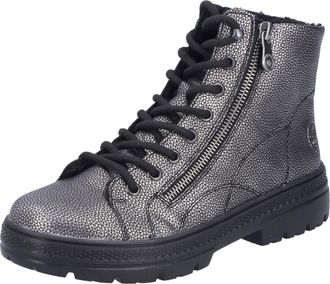 Rieker Damen N0031 Schnürstiefel, Silber/Platin 90, 36 EU