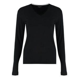 Fabiana Filippi Femme, Pulls, Noir, Taille: 40 FR Pull à col en V