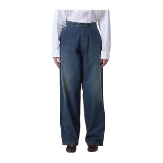 Maison Margiela Femme, Jeans, Bleu, Taille: W28 Jean Large Bleu Femme