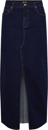 Pieces Pcjessie Hw Ankle Denim Skirt Noos Exp
