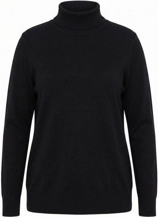 Miamoda Strickpullover Rollkragenpullover Straight Fit Langarm