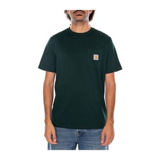 Carhartt Work in Progress S/S Pocket T-Shirt - - Tops - Herren - Gr&uuml;n - S