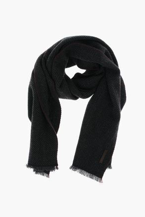 Ermenegildo Zegna Kaschmirschal Mit Fischgr&auml;tmuster Ermenegildo Zegna