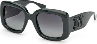 Max Mara Lunettes de soleil 96P - Femme - Accessoires - Vert - Taille: 52 MM