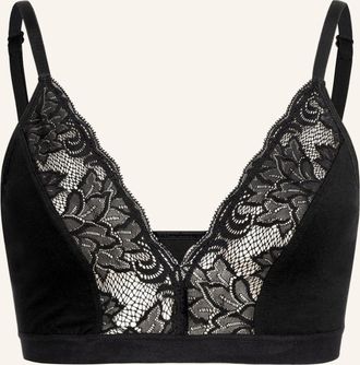 erlich textil Erlich Textil Alisa Big Cup Bustier Mit Spitze Gro&szlig;e Cups Und Modal - Breites Unterbrustband schwarz