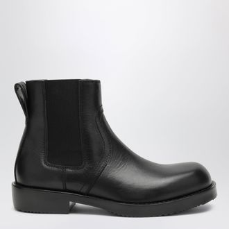 Dries Van Noten Schwarze Chelsea-Boots aus Leder