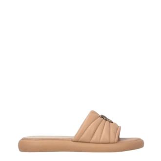 Pinko Pinko, Femme, Chaussures, Rose, Taille: 39 EU Quilted Appliqu&eacute; Round-Toe Flat