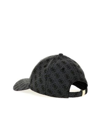 Guess Womens Cap Coal Logo Polyester Accessories - Caps
