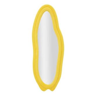 Dmora Spiegel Pardo, 40x160h cm, Gelb, Struktur Stoff