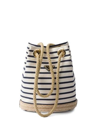 Prada petit sac seau Mariner - Blanc