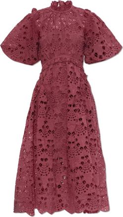 AllSaints Femme, Robes, Rouge, Taille: 40 FR Odette Broderie Anglais Maxi Dress
