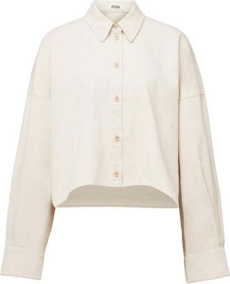 Drykorn Femme, Blouses et Chemises, Beige, Taille: 36 FR Oshia 10 Shirt