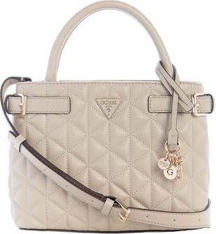 Guess sac &agrave; main sac &agrave; &eacute;paule bandouli&egrave;re Paisleigh Small Satchel Light Taupe beige