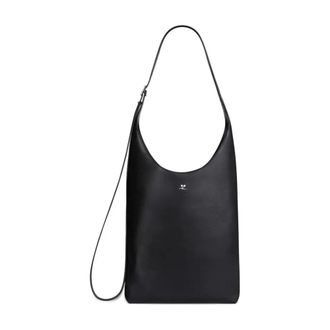 Courr&egrave;ges Sac en cuir Melt - Femme - Sacs - Noir - Taille: ONE Size
