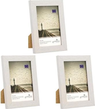 Goldbuch 92 0493 Bilderrahmen Tallinn Vintage aus Holz, Fotorahmenf&uuml;rBildim13x18cmFormat,PortraitrahmenmitAufsteller&Wandhalterung,EinzelrahmenausMDF,FotoRahme