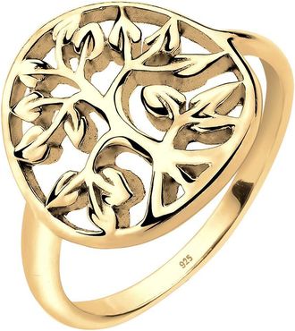 Elli Ring Damen Lebensbaum Floral in 925 Sterling Silber