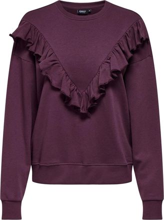 Only Onlely L/S O-Neck Fringe SWT