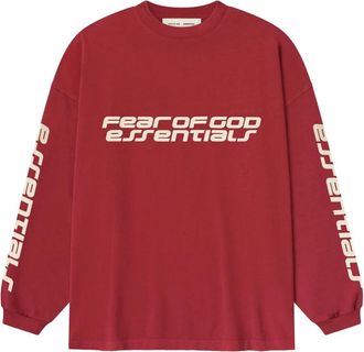 Fear of God Homme, Tops, Rouge, Taille: M T-shirt &agrave; manches longues ann&eacute;es 90