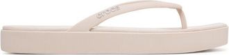 Crocs Zehentrenner Miami Square Flatform Flip 214161 Creme