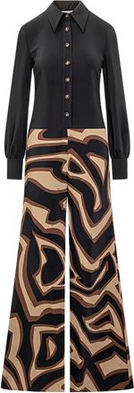 Pucci combinaison à boutonnière - Noir