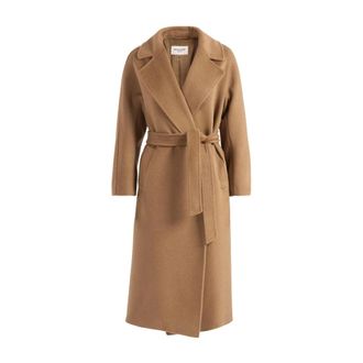 Max Mara Femme, Manteaux, Brun, Taille: 32 FR Wkdtempera Long Coat