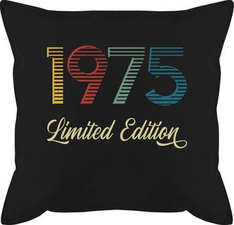 Shirtracer Kissen 50x50-50. Geburtstag - Limited Edition 1975-50 x 50 cm - Schwarz - Geschenke für männer 50.Geburtstag Geschenk einen jährigen 50th 1972 männerk