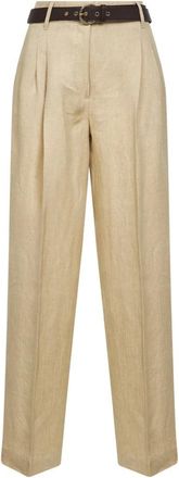 Max Mara Femme, Pantalons, Beige, Taille: 34 FR Wide Pantalons
