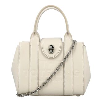 Marc Jacobs Femme, Sacs, Blanc, Taille: ONE Size Sac &agrave; Main Mini Tote en Cuir Blanc