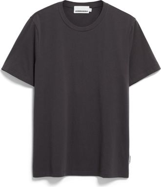 Armedangels Herren Regular T-Shirt aus Bio-Baumwolle JAAMES Regular Fit Dark Steel