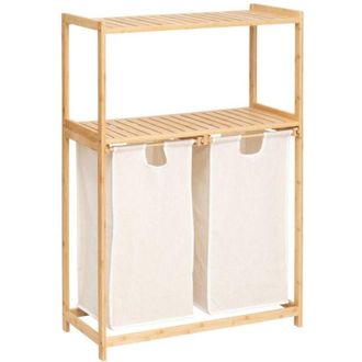 5five Simply Smart 5five Simply Smart - Etag&egrave;re Bambou avec 2 paniers &agrave; linge